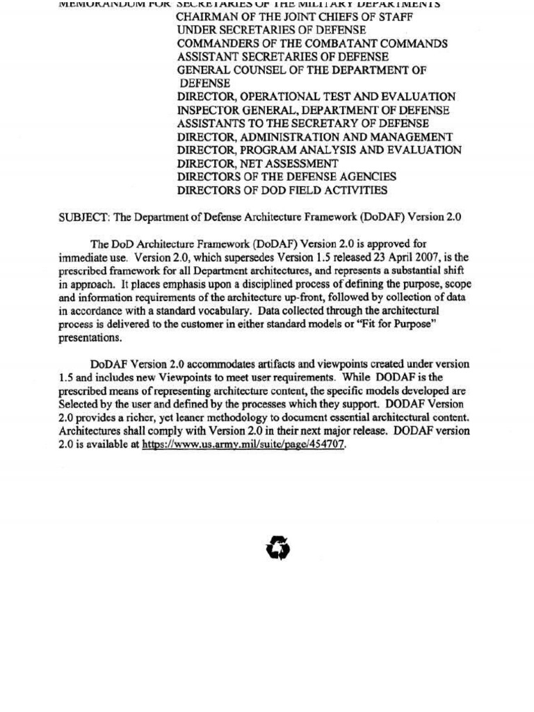 DoDAF V2 - Volume 1 (Public) | PDF | Information Technology Management ...