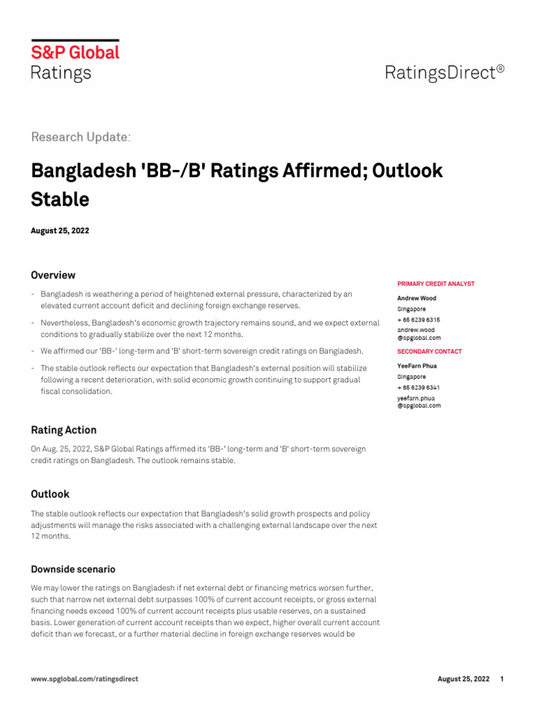 Sandp 2022 | PDF | Government Budget Balance | Economic Growth