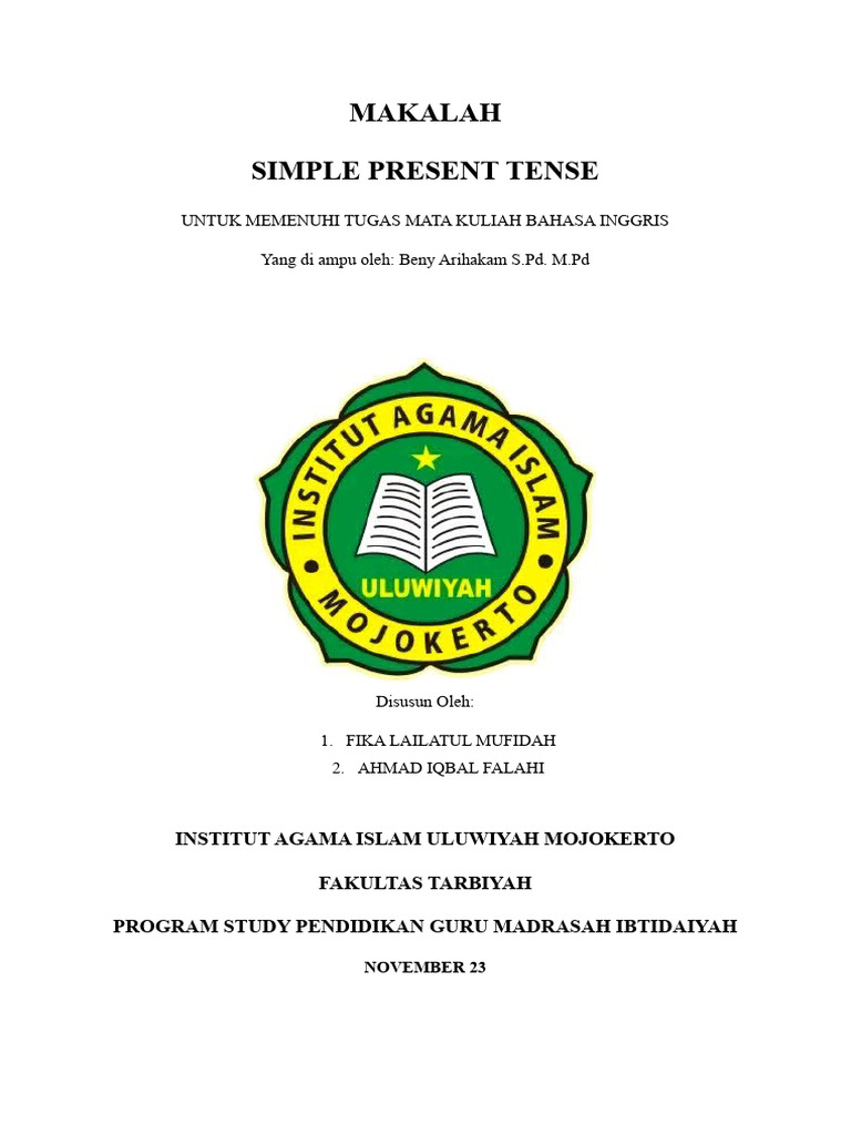 Makalah Simple Present Tense Kel 5 | PDF