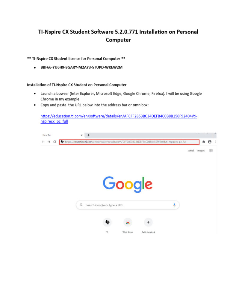TI Nspire CX Installation | PDF
