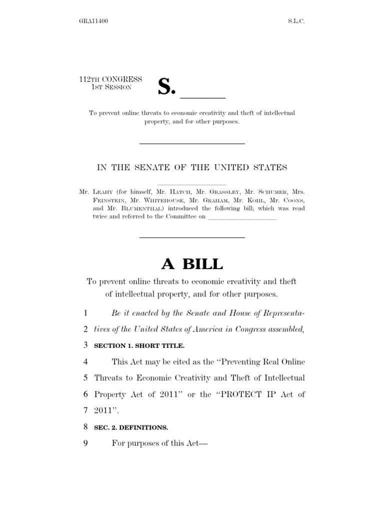 PROTECT IP Act | PDF