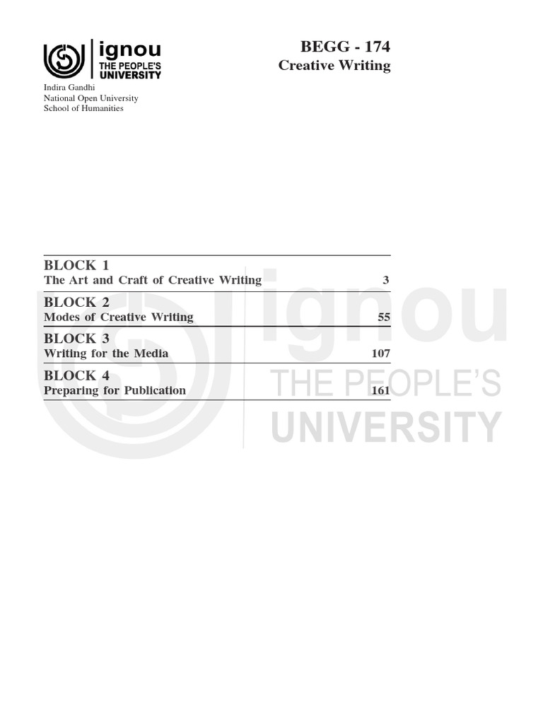 Block 1 | PDF | Experience | Writers