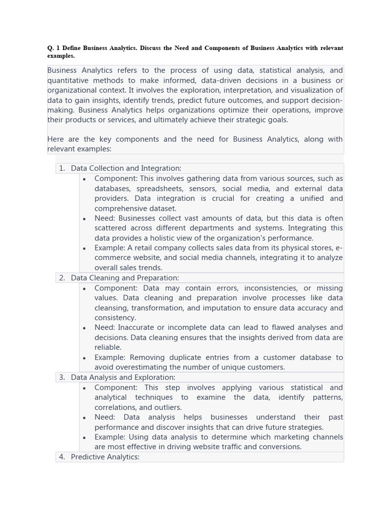 BA Notes | PDF | Geographic Information System | Analytics