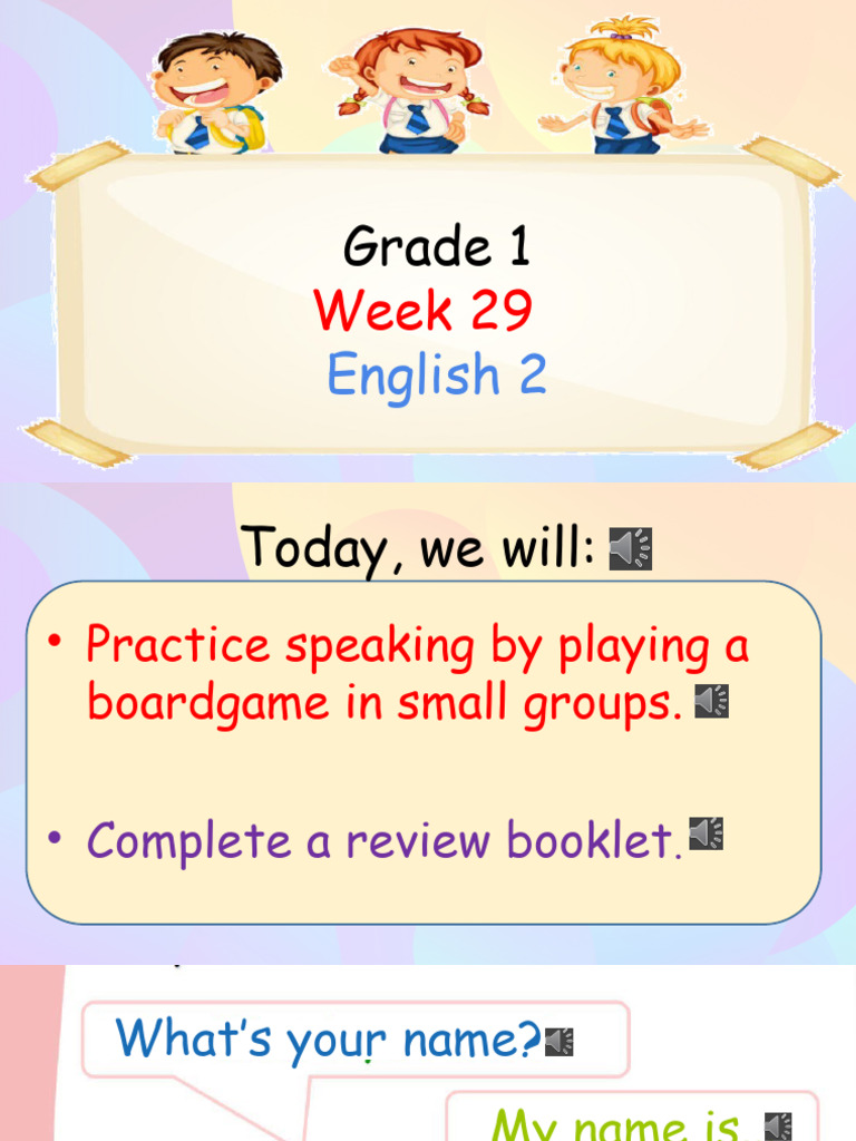 Week 29 - English Lesson 2 Recap - Nội dung bài học - có audio | PDF ...