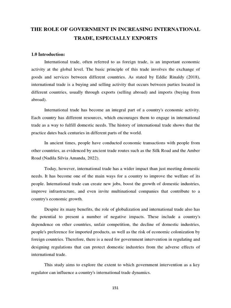 Ecn 436 - Assignment 2024 - The Role of Government in Increasing ...