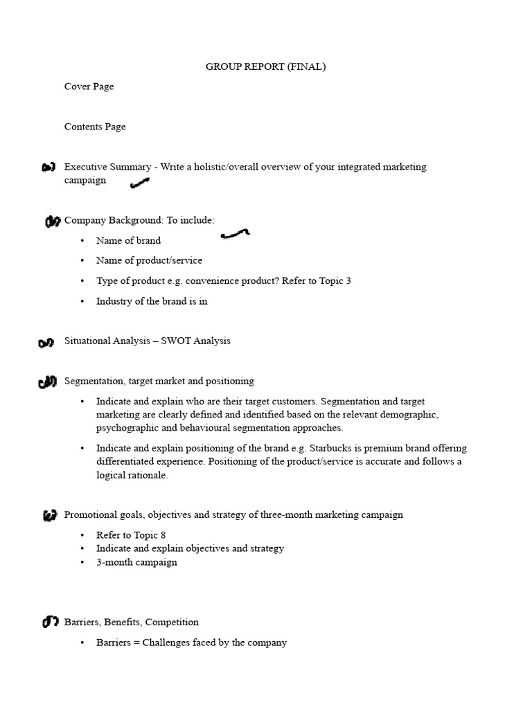 Group Report Template | PDF | Career & Growth | Business