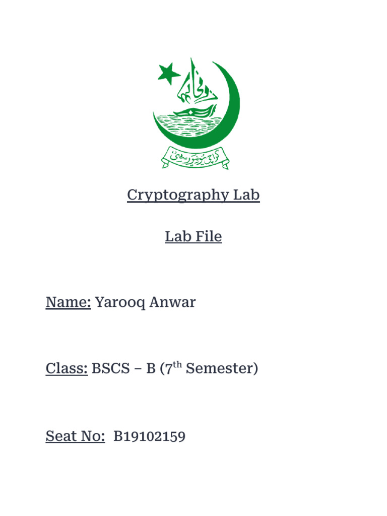 Crypto Lab | PDF | Cipher | Cryptography