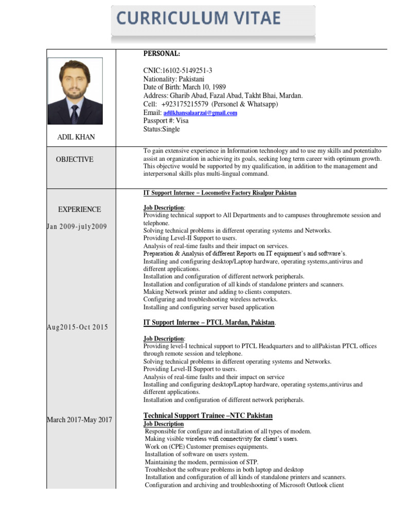 Adil CV - 2023 New | PDF | Cisco Certifications | Operating System