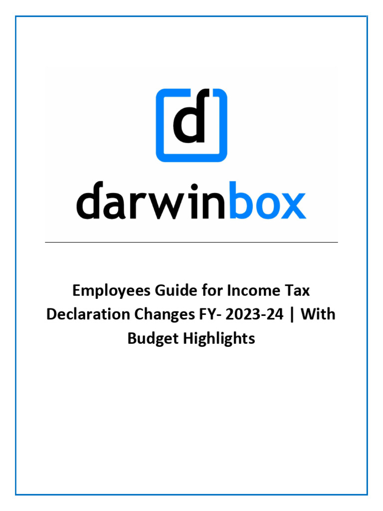Employees User Guide To IT Declaration and Flexi 2023-24 | PDF | Taxes | Money