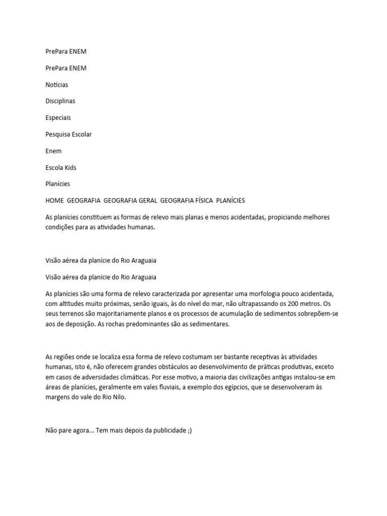 Dinho Geografia 2023 | PDF | Terreno | Rio