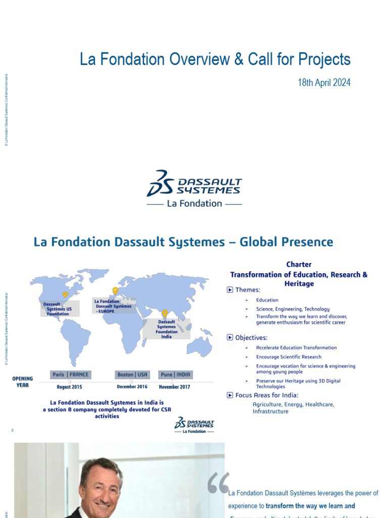 Call for Projects-La Fondation Dassault Systemes | PDF | Simulation | Engineering