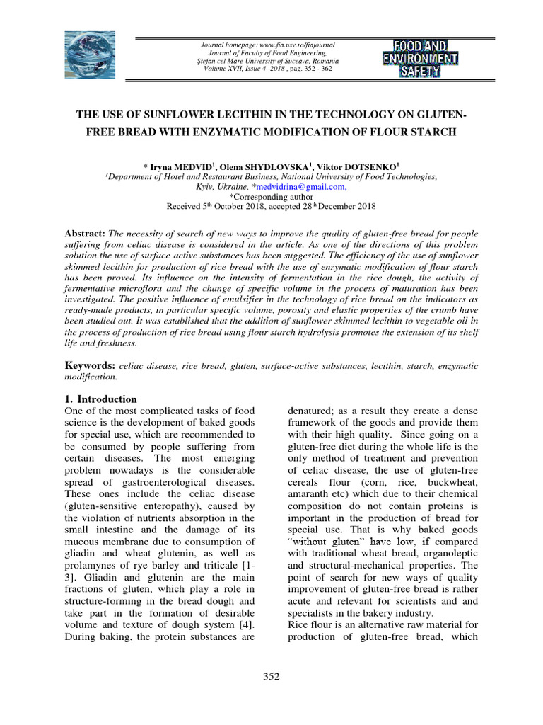 Medvid | PDF | Breads | Gluten Free Diet