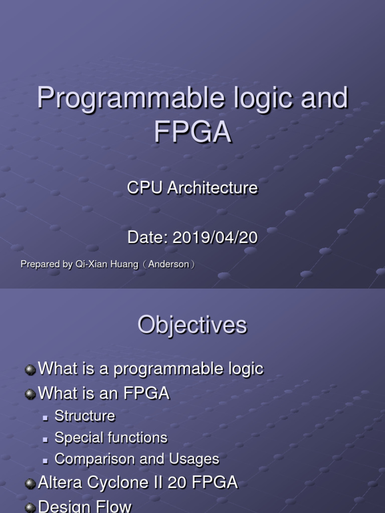 FPGA Architecture and Design Guide | PDF | Field Programmable Gate ...