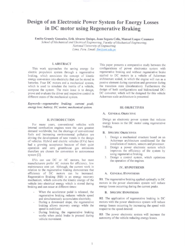 Design-of-an-Electronic-Power-System-for-Regenerative-Braking | PDF