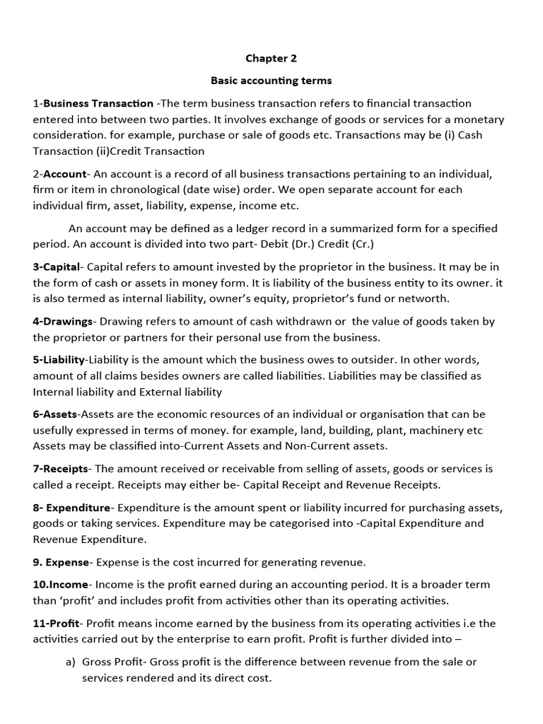 11th Accounts Ch-2 | PDF | Debits And Credits | Expense