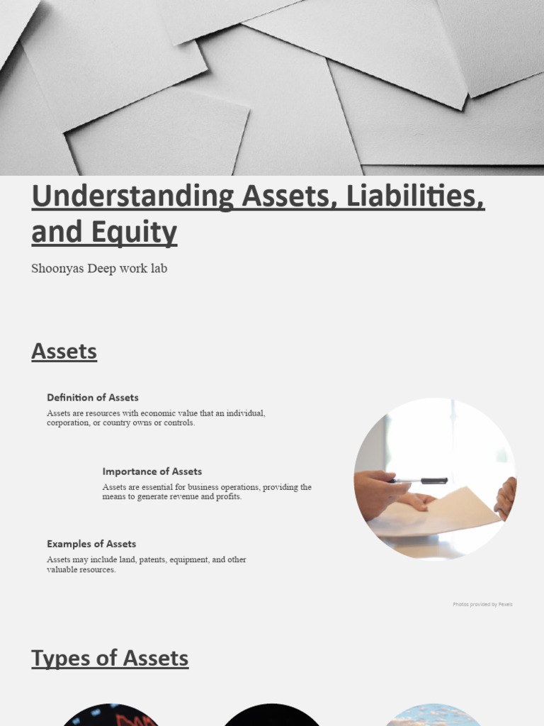 Assets, Liabilities, and Equity Guide | PDF | Equity (Finance) | Net Worth