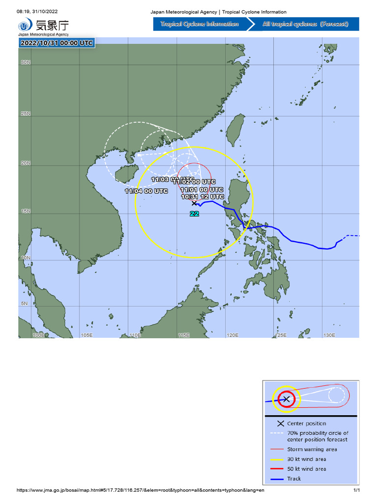 Japan Tropical Cyclone Updates 2022 | PDF | Natural Disasters | Disasters