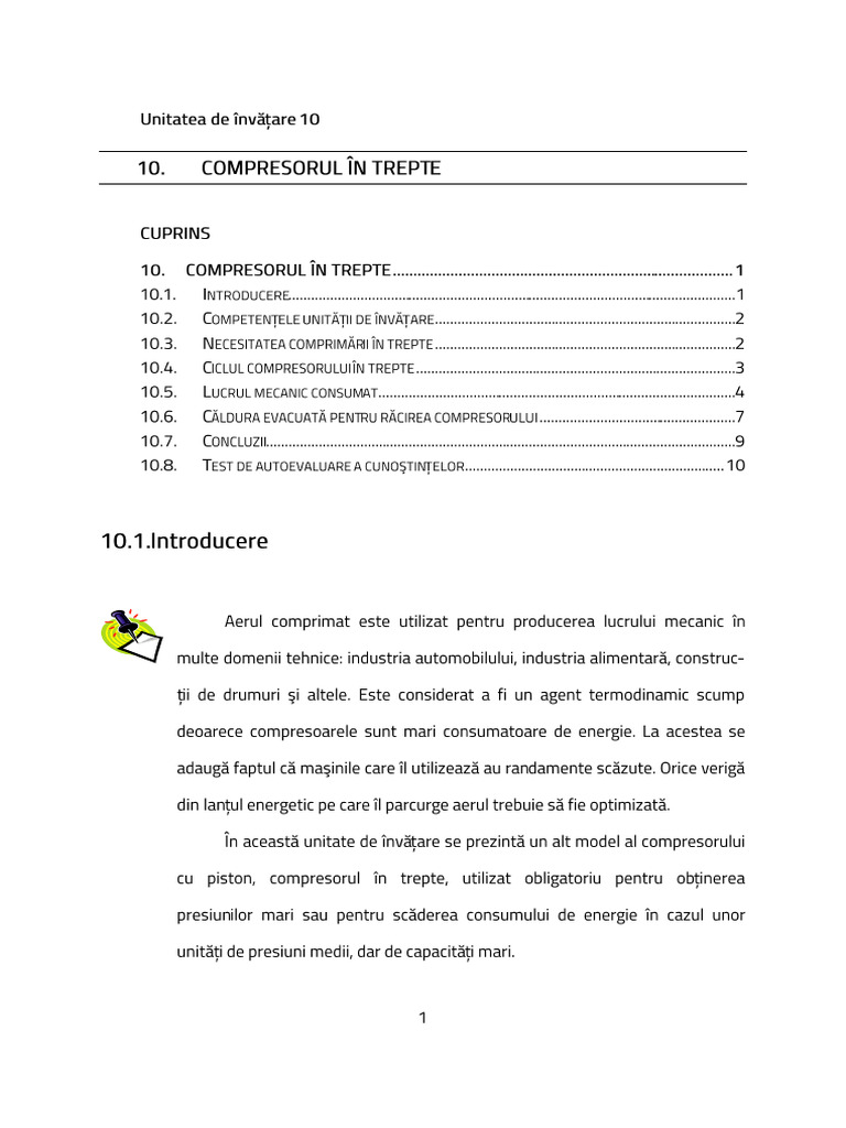 U10-Compresorul in Trepte | PDF