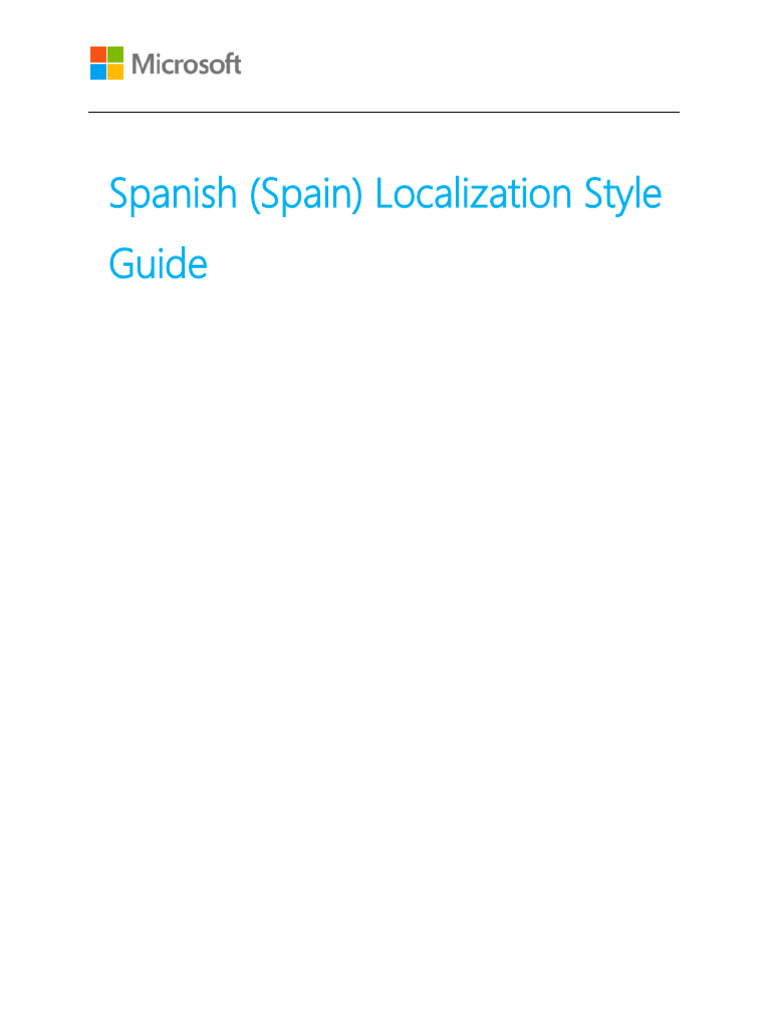 Microsoft Localization Style Guide | PDF | Acronym | Grammatical Gender