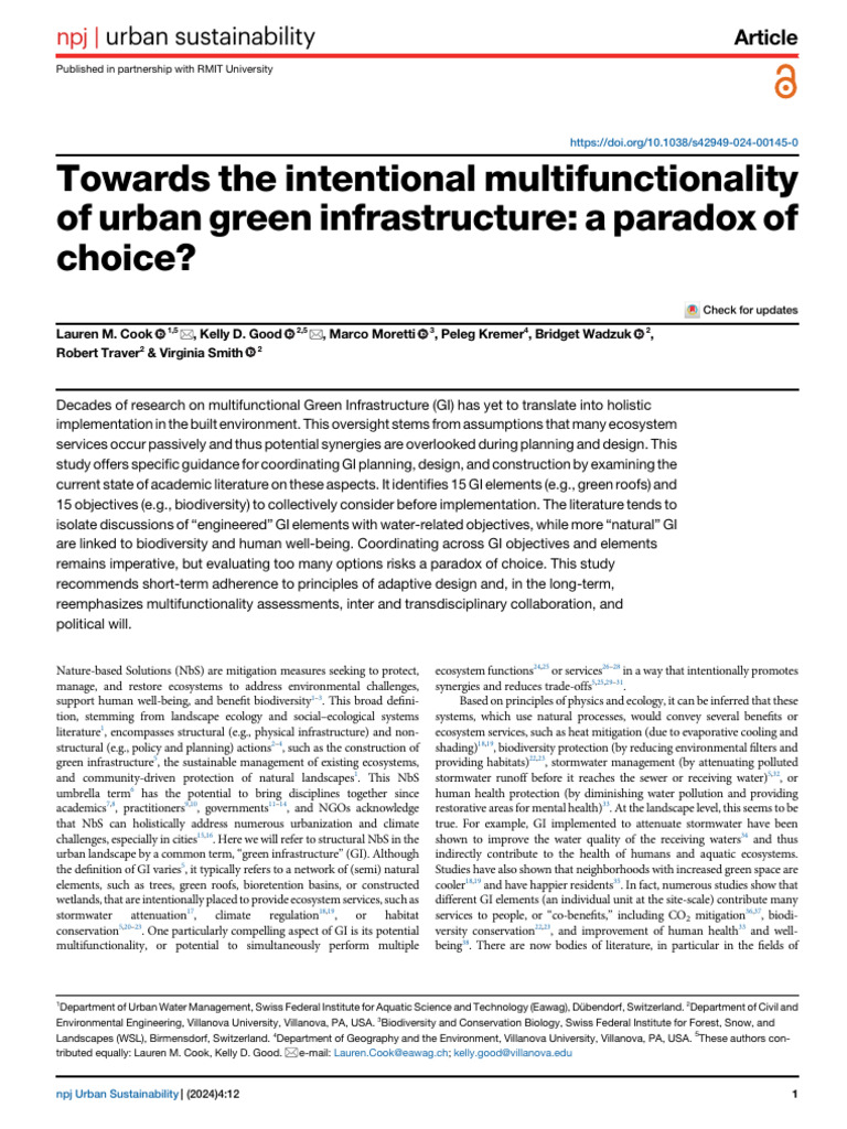 Towards-the-intentional-multifunctionality-of-urban-green-infrastructure-a-paradox-of-choicenpj ...