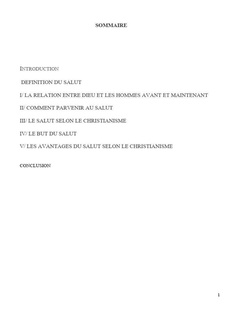 Comprendre le Salut selon la Bible | PDF | Salut (théologie) | Dieu