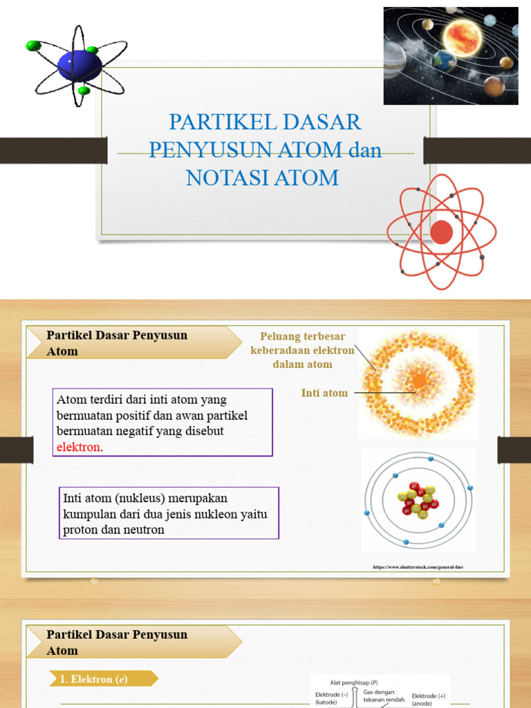 Notasi dan Partikel Penyusun Atom | PDF | Sains & Matematika