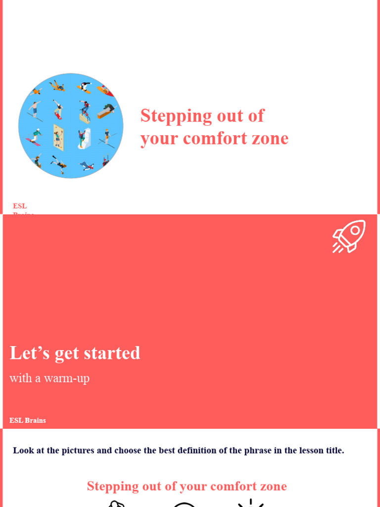 ESL Brains - Stepping Out of Your Comfort Zone | PDF | Improvisational Theatre | English As A ...