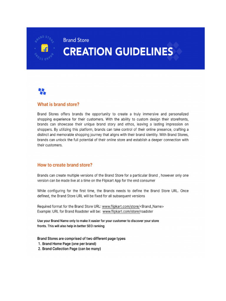Brand store Guidelines | PDF
