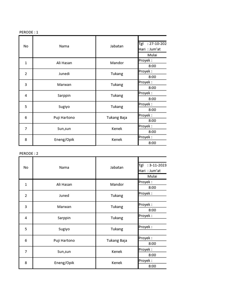 Absen New Proyek 3 | PDF