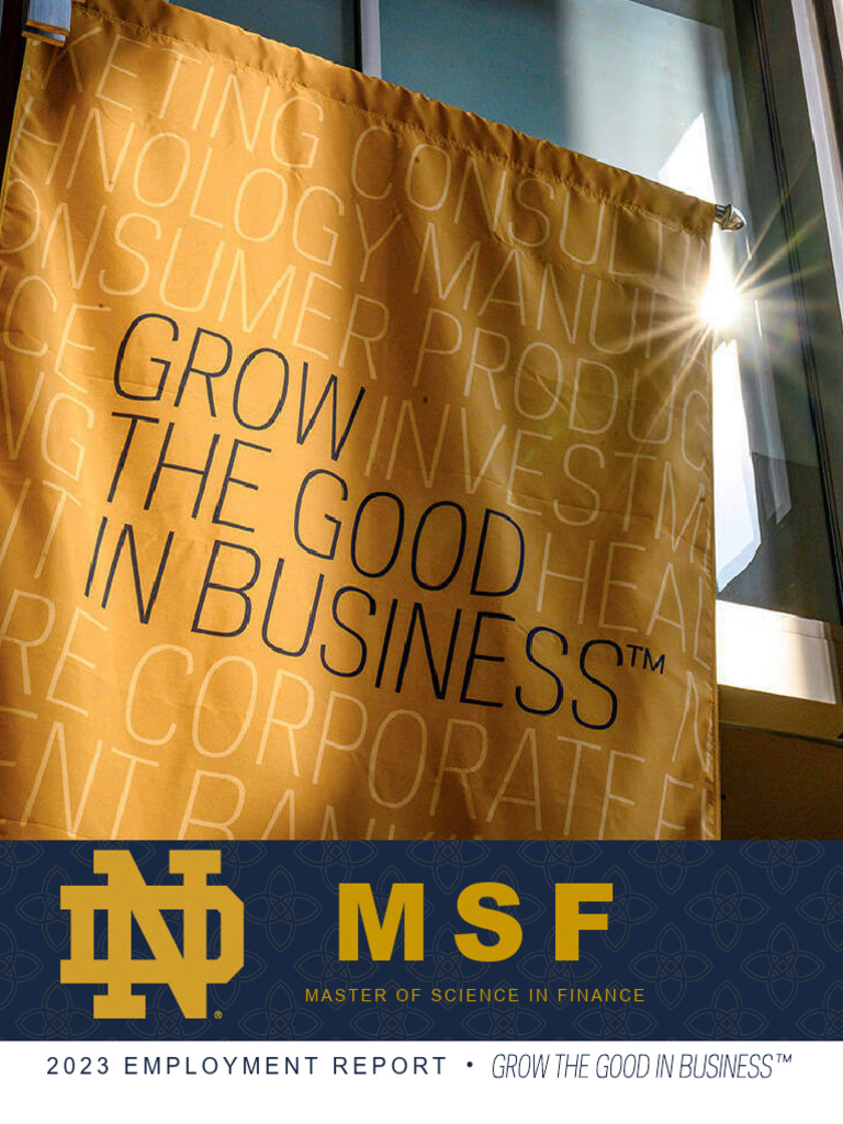 2023 MS Finance Employment Insights | PDF | Salary | Business