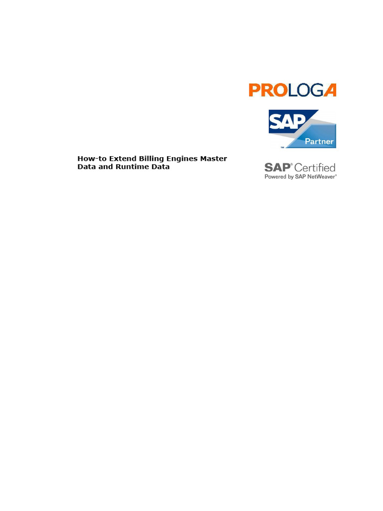How-To Extend Billing Engines Master Data and Runtime Data | PDF | Ibm ...