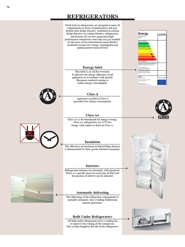 Nardi refrigerators | PDF | Refrigerator | Engineering Thermodynamics