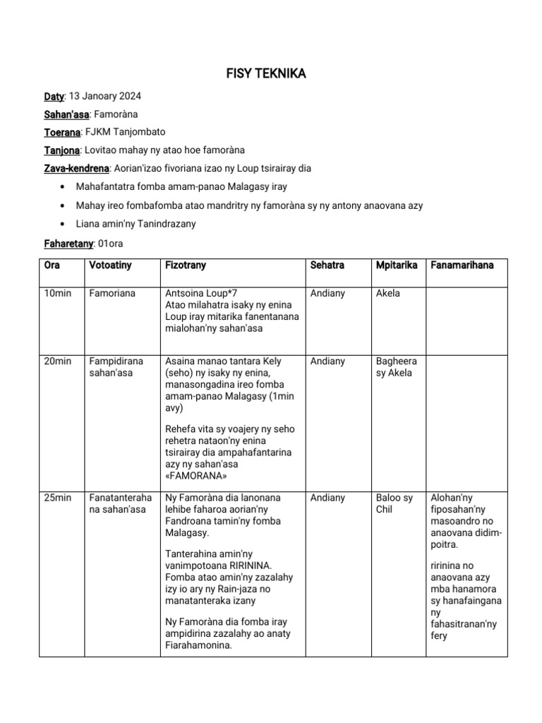Fisy Teknika (13-01-24) | PDF