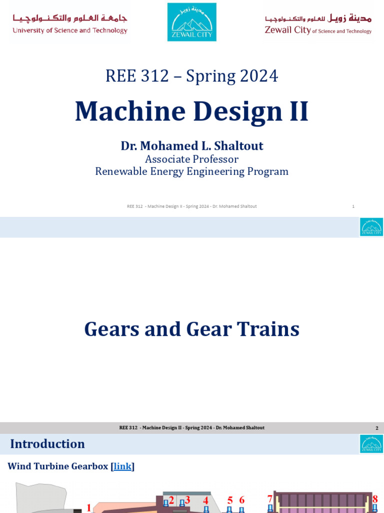 04-Gears and Gear Trains | PDF | Gear | Mechanical Engineering