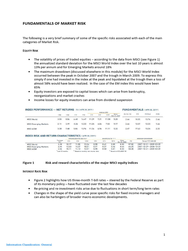 Market Risk Fundamentals Overview | PDF | Financial Risk | Modern ...