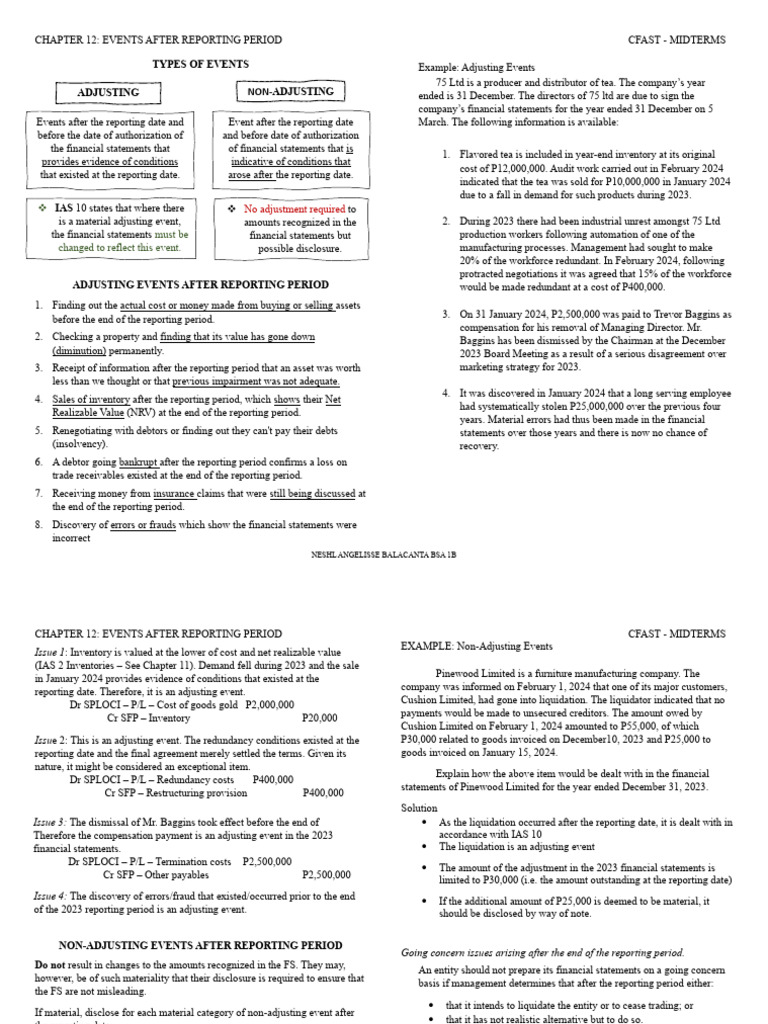 Chapter12 - Types of Events - MT | PDF | Dividend | Business Law