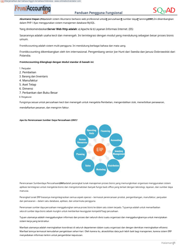 FrontAccounting-UserGuide-2.0 (1) .En - Id | PDF
