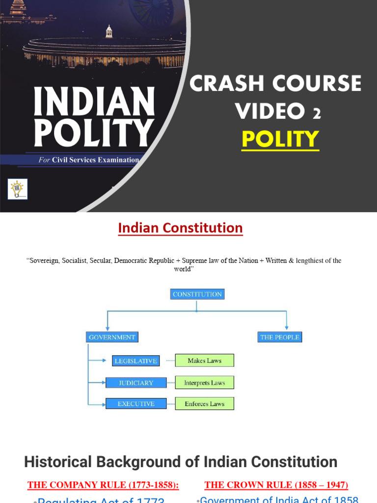 Polity 1 - Historical Background | PDF | Partition Of India | British Raj