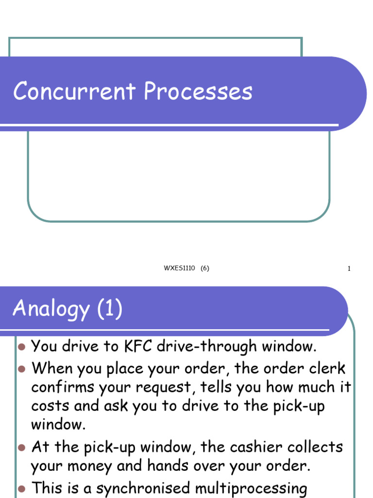 6 - Concurrent Processes (v2) | PDF | Process (Computing) | Central ...