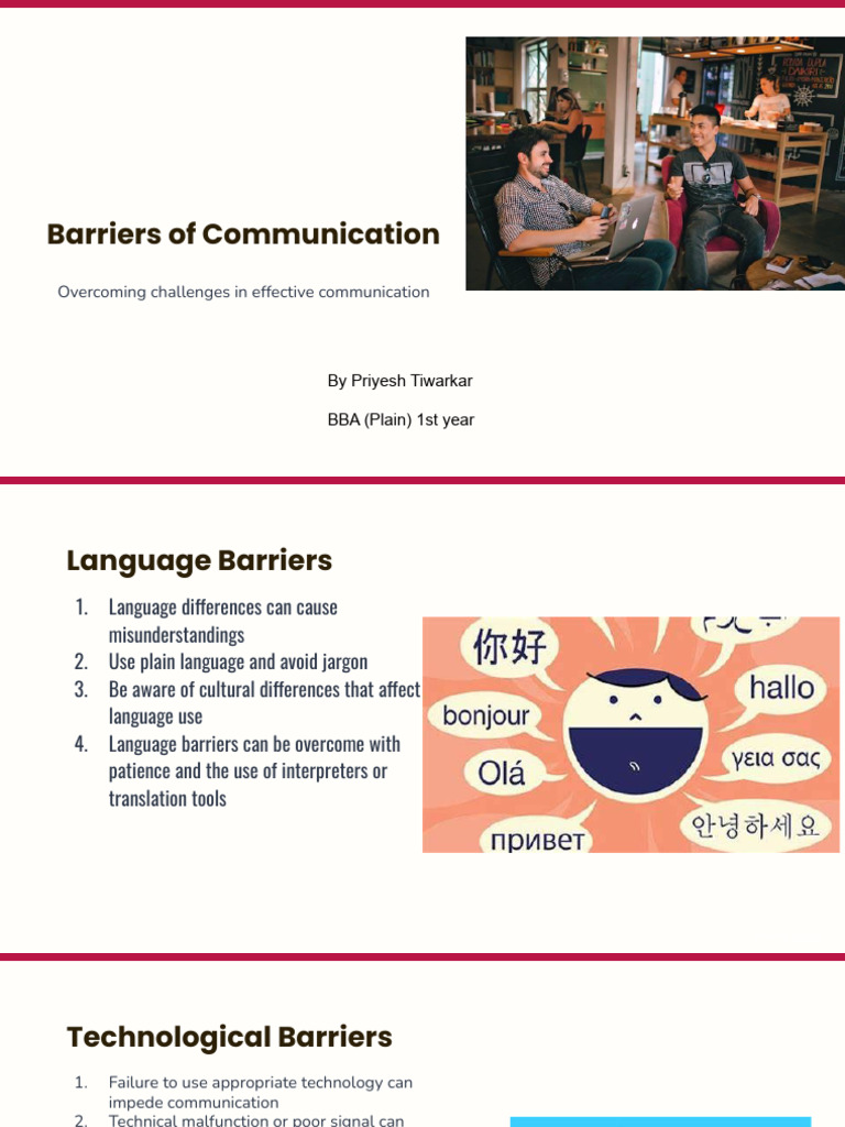 Communication Barriers Guide | PDF | Communication | Emotions