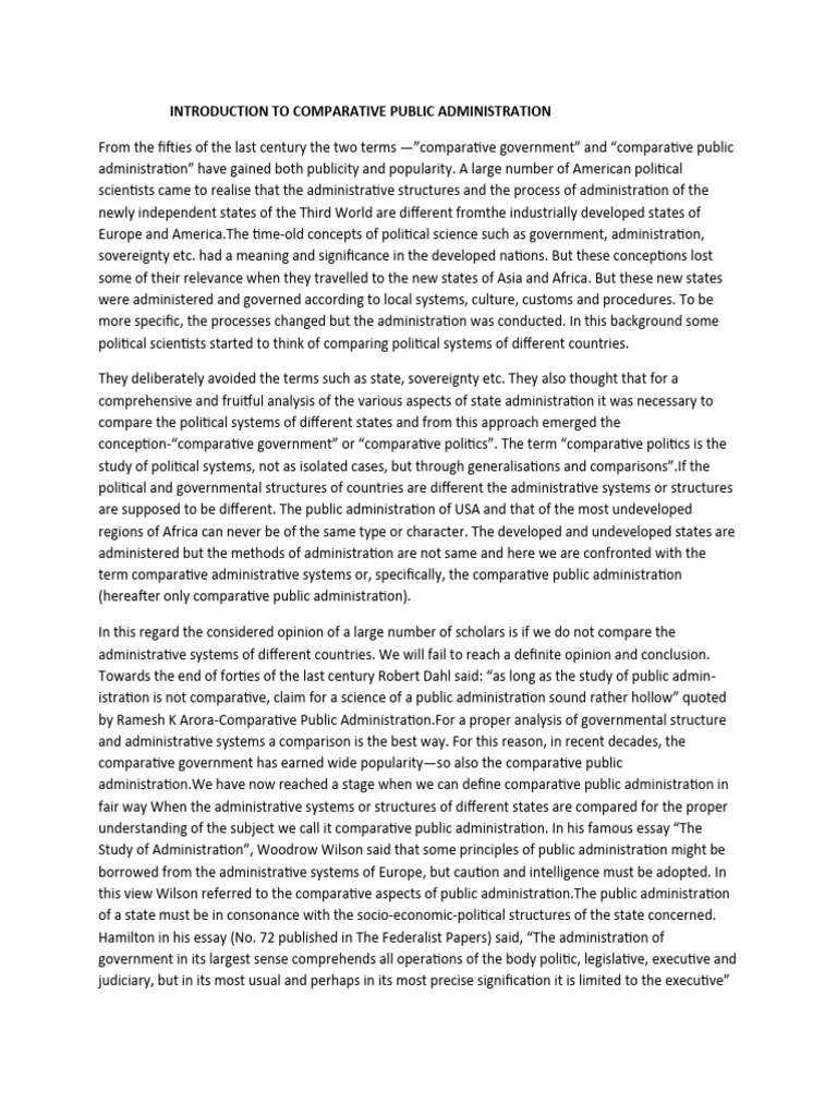Comparative | PDF | Public Administration | Scientific Method