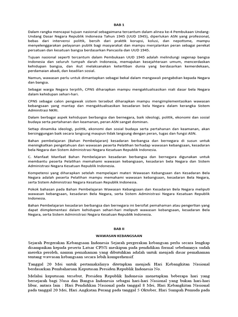 Rangkungan Wawasan Kebangsaan Dan Nilai Nilai | PDF