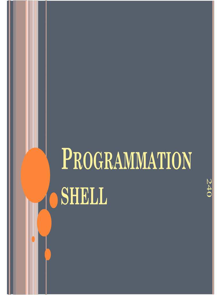 Programmation Shell | PDF
