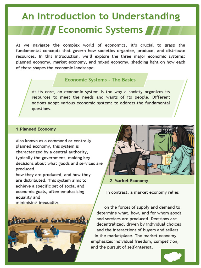 An Introduction To Understanding Economic Systems | PDF | Economic ...
