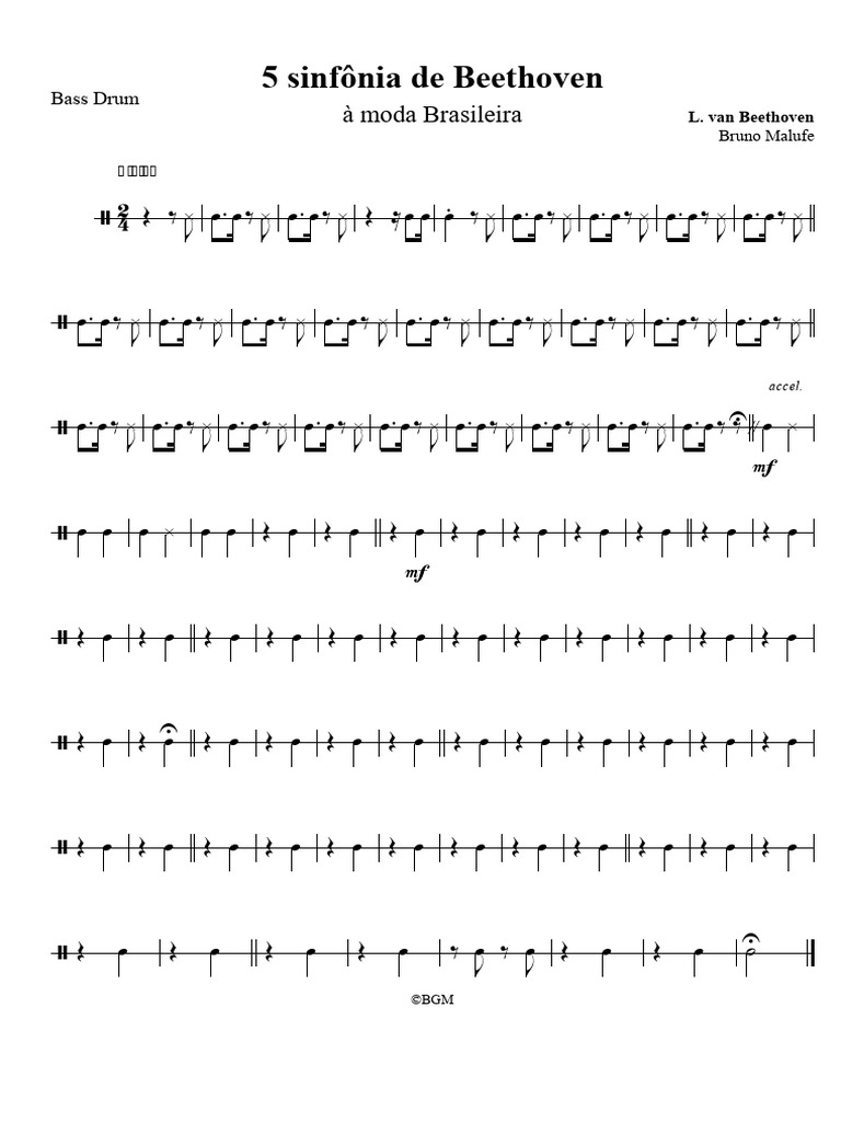 5 Sinfonia - Bass Drum | PDF