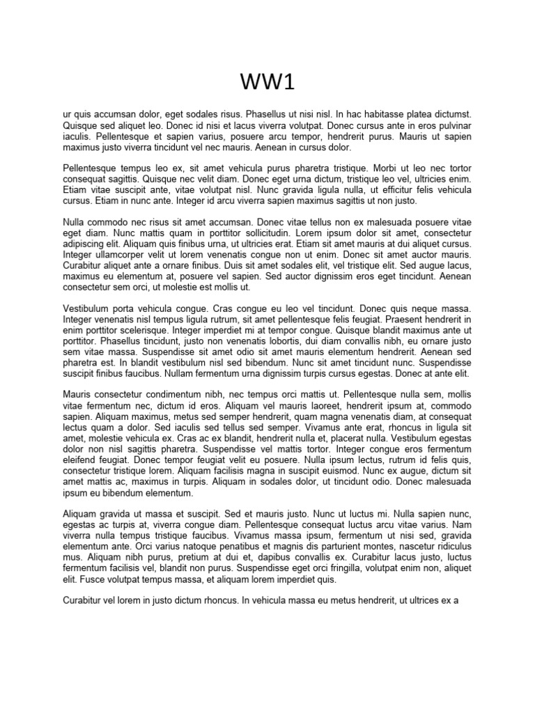 WW1 | PDF | Technology & Engineering
