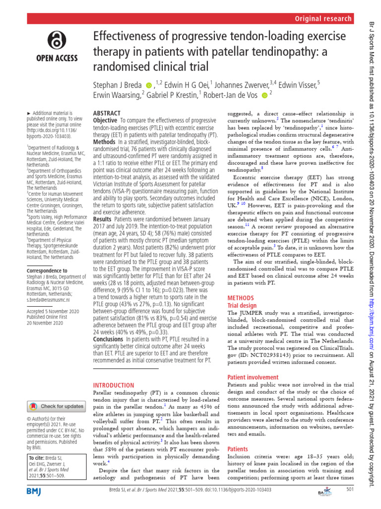 2021 Effectiveness of Progressive Tendon-Loading Exercise in Patients ...