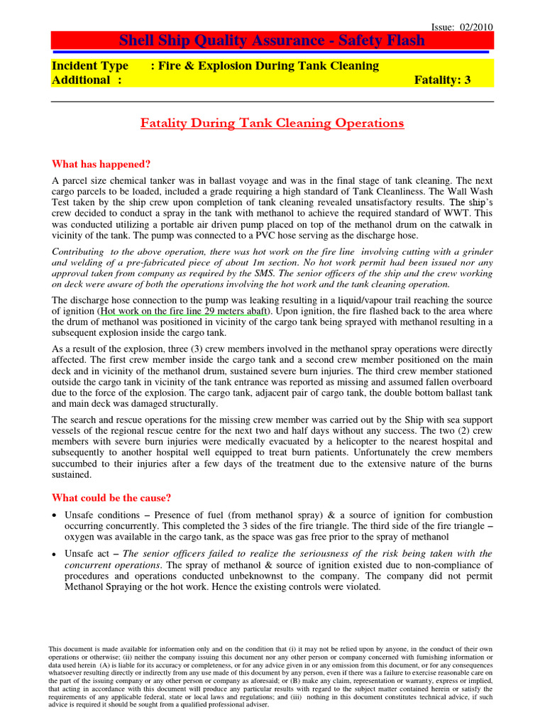 Shell-Safety Flash -Methanol | PDF