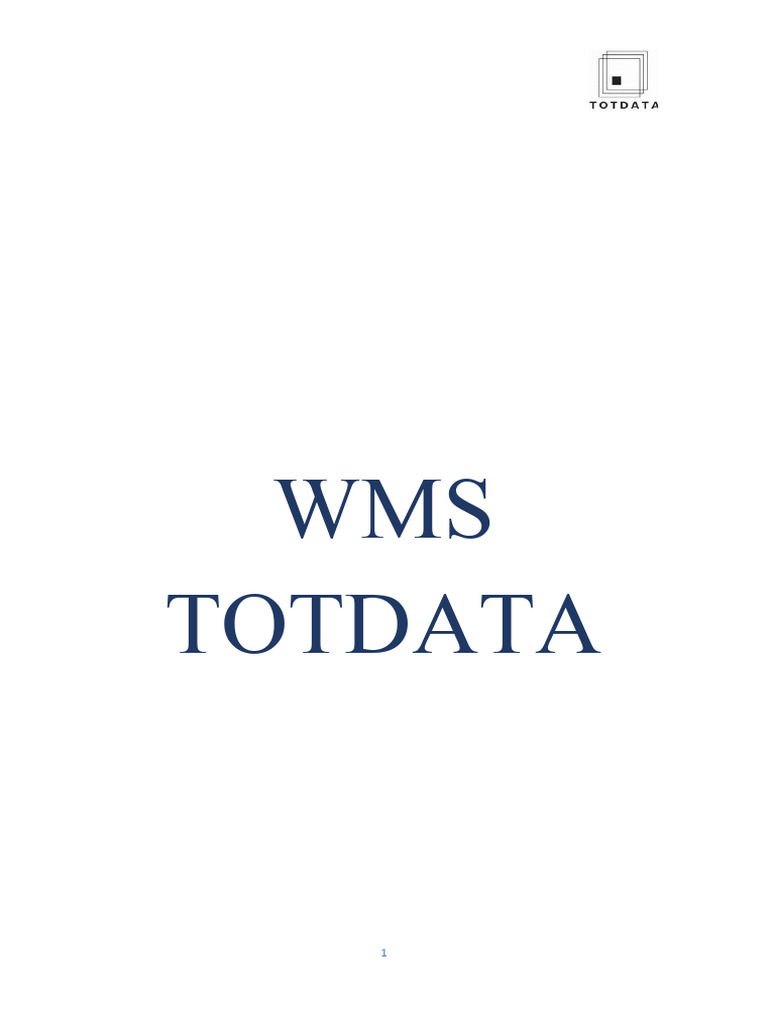 Manual WMS Totdata | Download grátis PDF | Senha | Informática