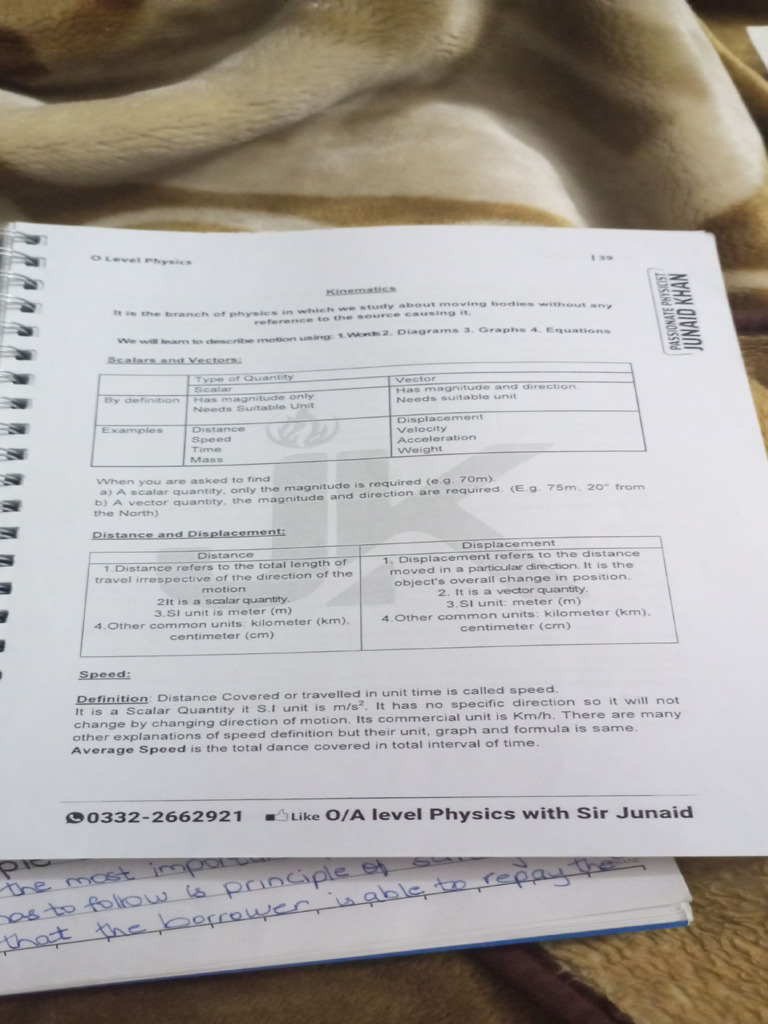 Kinematics Notes | PDF